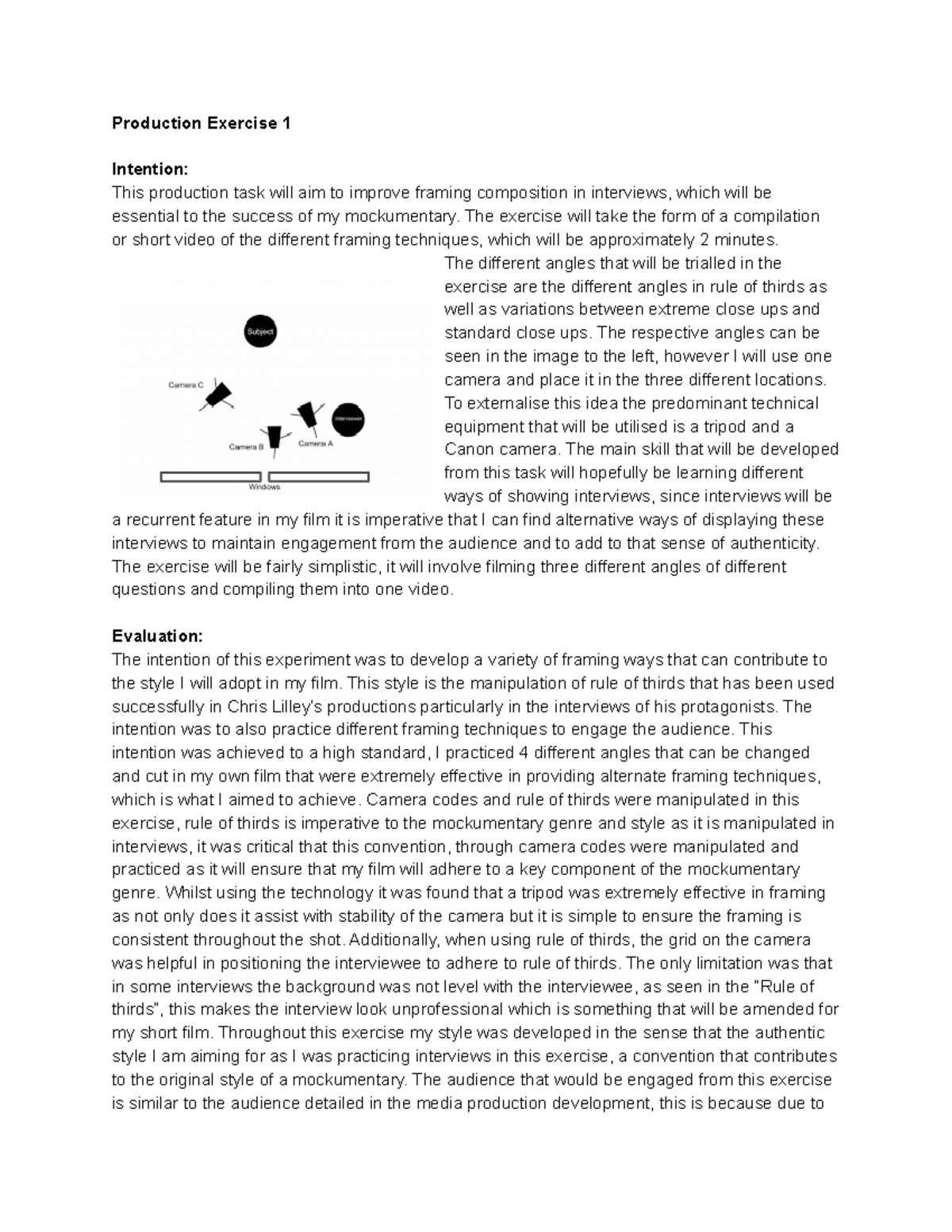 SAT Criteria 2 - Media Production Exercises - Student Example 2 ...