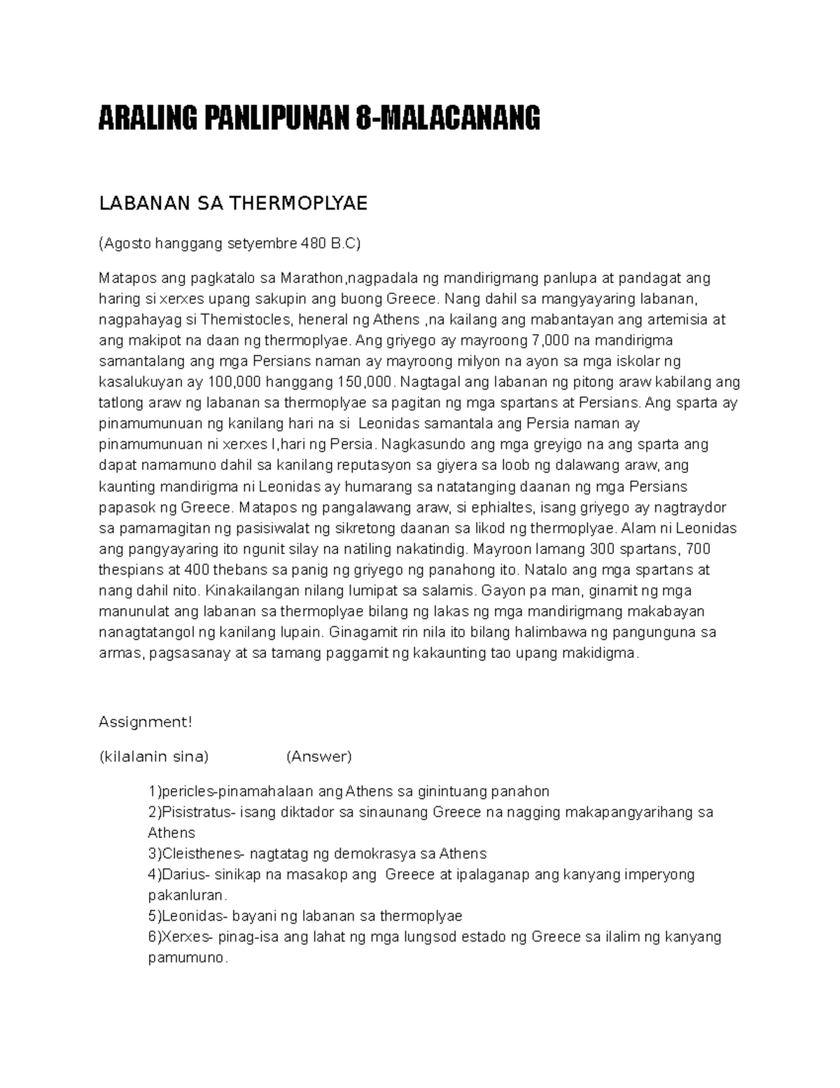 Ap 8 - okjwjiqjdoikqok - ARALING PANLIPUNAN 8-MALACANANG LABANAN SA ...