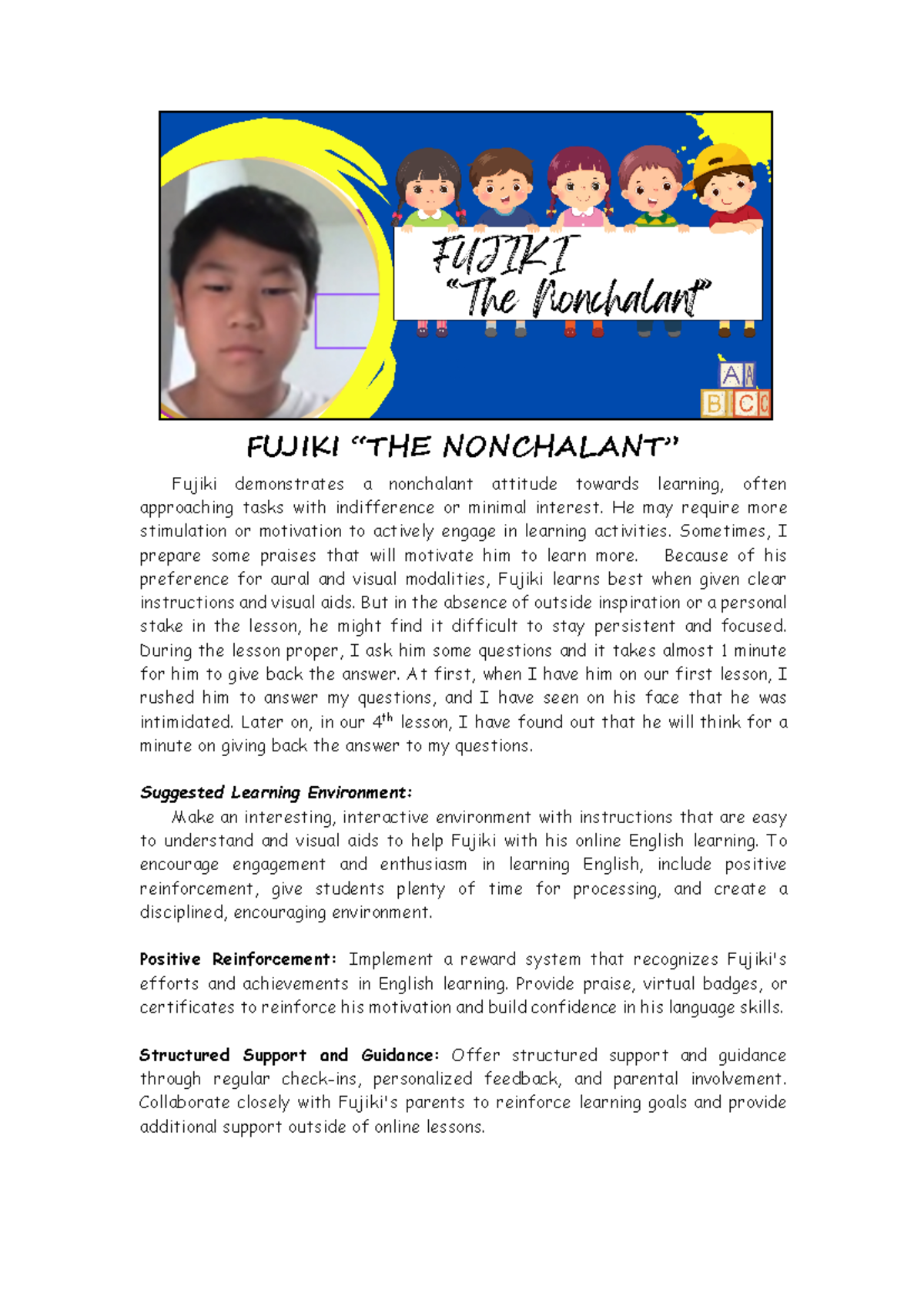 Fujiki THE Nonchalant Module 1 Day 2 - FUJIKI “THE NONCHALANT” Fujiki ...