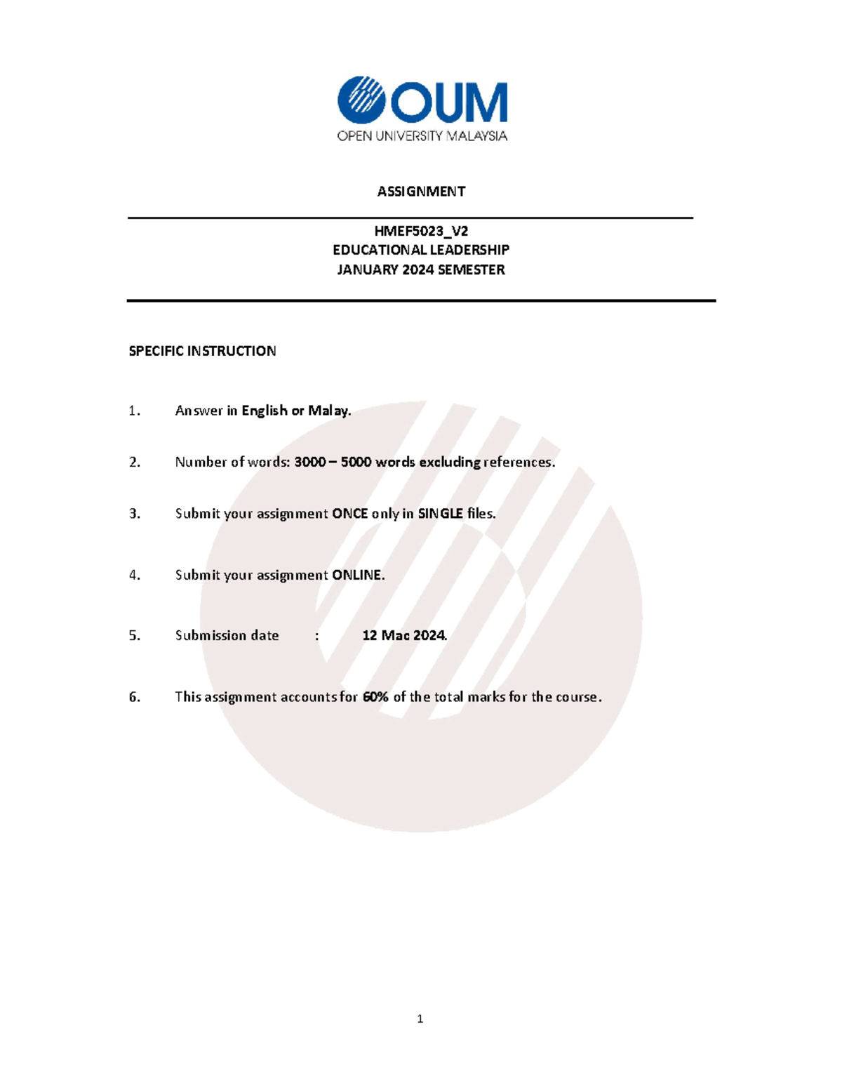 HMEF5023 - ASSIGNMENT ...