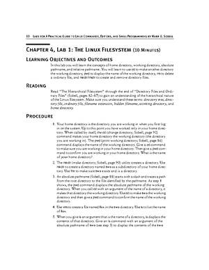 Sobell Lab - command ref Lab1 - find(1) - 28 Labs for A Practical Guide to Linux Commands ...