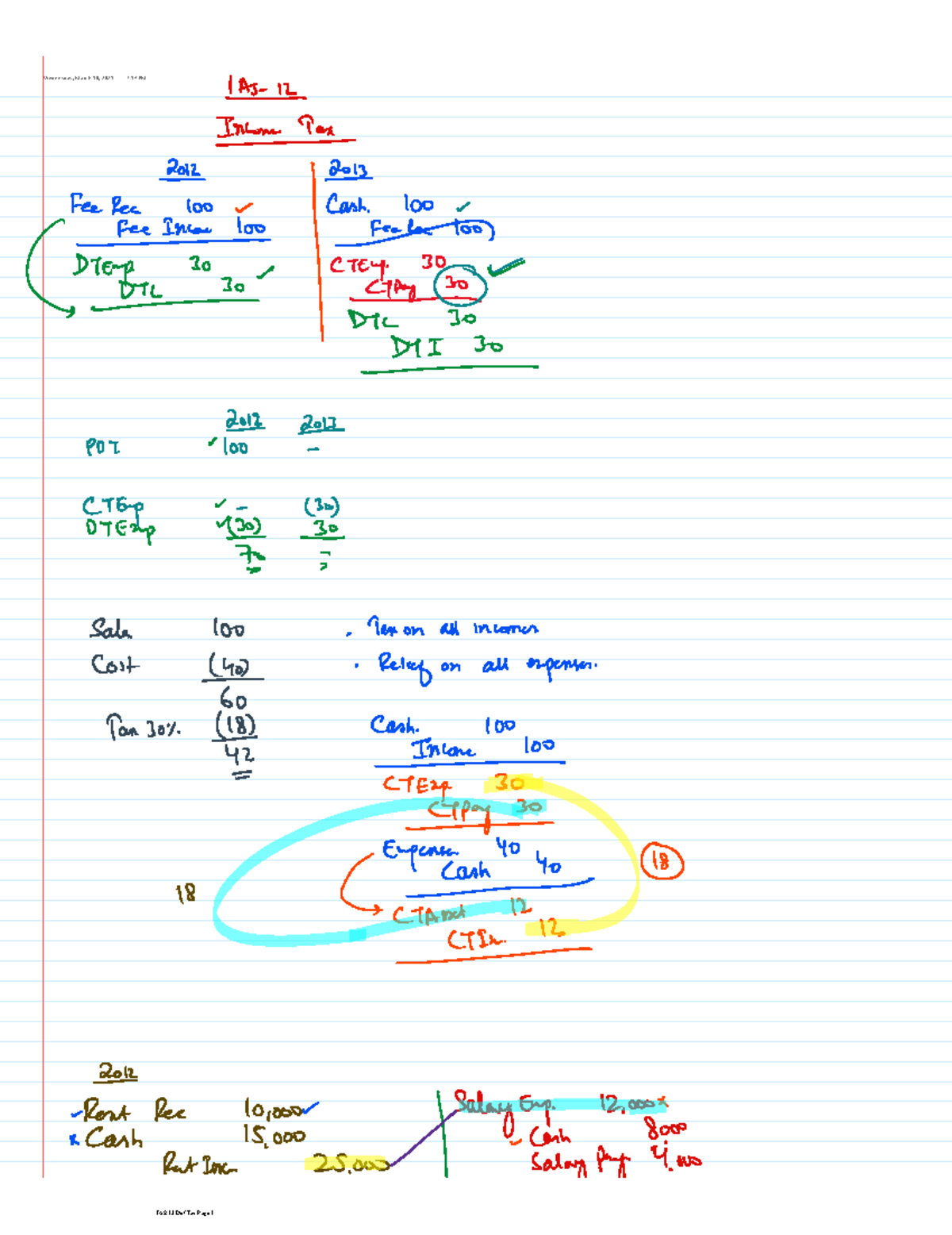 IAS 12 Class Notes - Accounting - Wednesday, March 10, 2021 7:14 PM ...