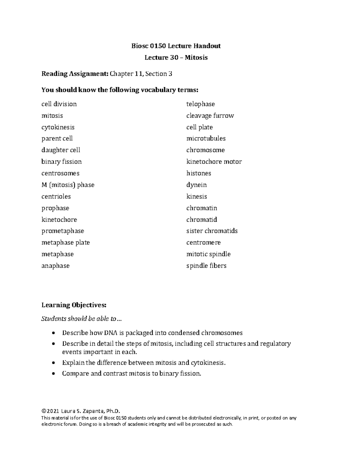 Kami Export - Lecture 30 Handout - ©2021 Laura S. Zapanta, Ph ...