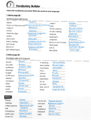 Vocabulary Grammar Practice 3 - UNIT 3 More Practice: Vocabulary 1 Complete the definition for ...