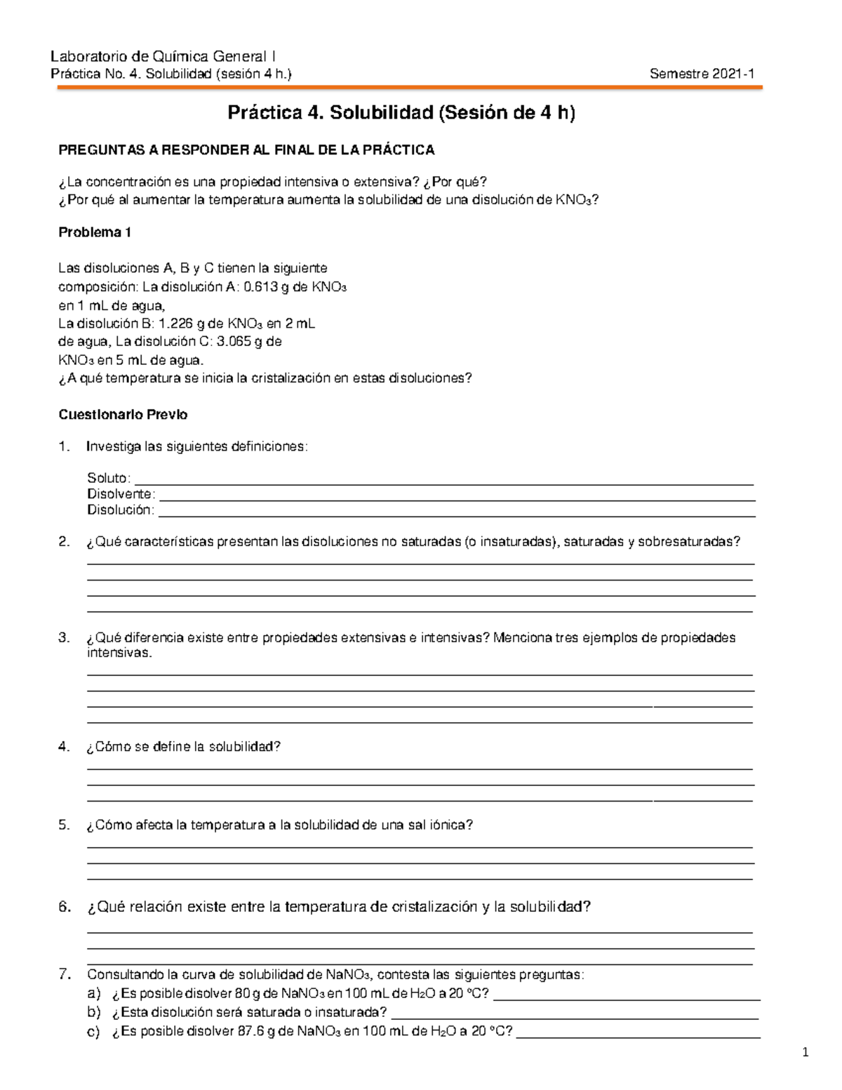 P4 - Material de apoyo - Práctica No. 4. Solubilidad (sesión 4 h ...
