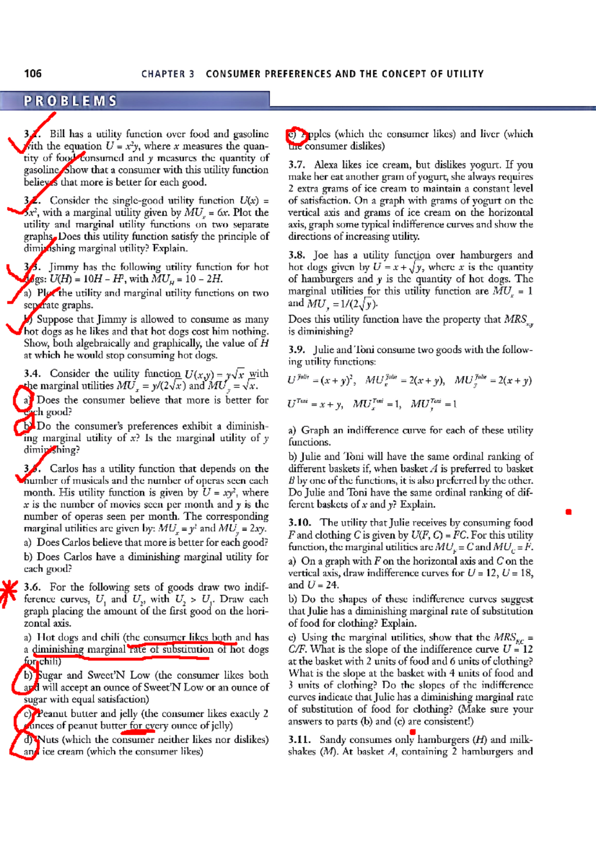 Besanko-and-braeutigam-microeconomics-3-questions with solve - 106 CHAPTER 3 CONSUMER ...