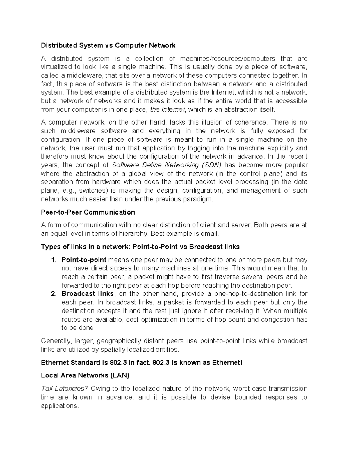 Computer Networks Tanenbaum 4ed - Prentice Hall - Distributed System vs Computer Network A - Studocu