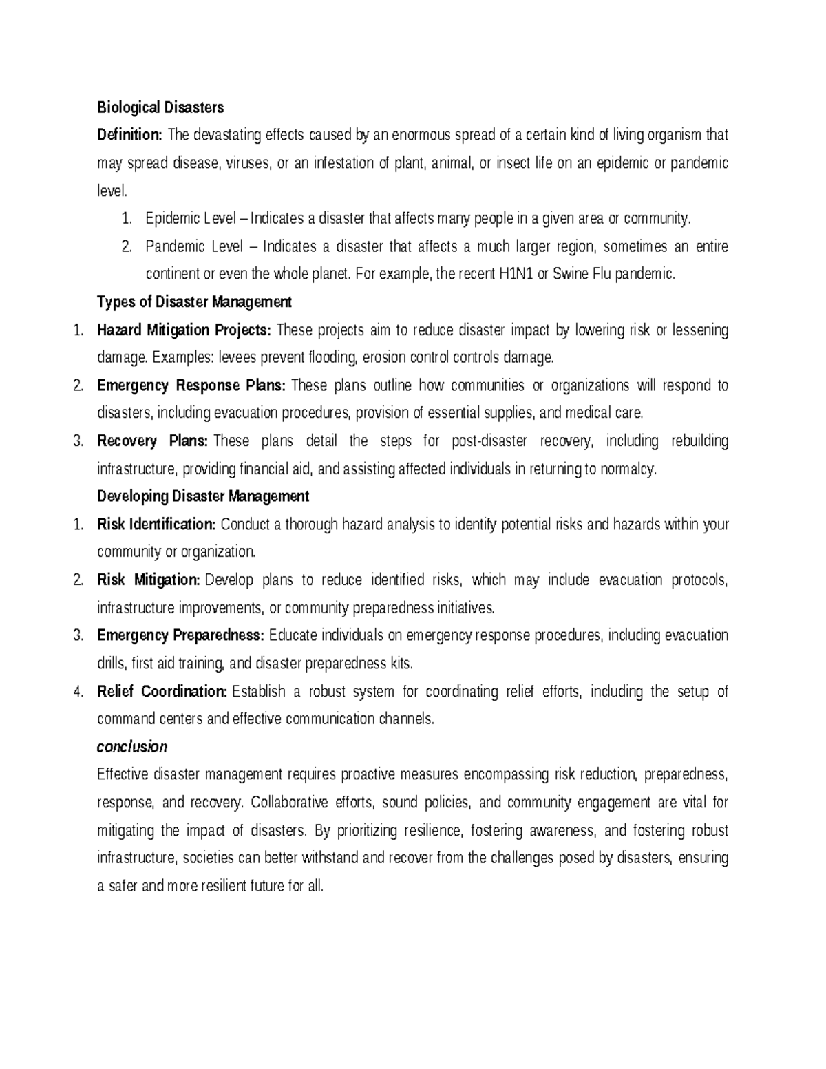 Biological Disasters - Biological Disasters Definition: The devastating ...