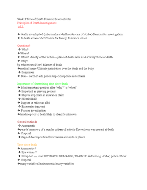 Drug Analysis - Lecture Notes - Drug Analysis Forensic Sciences Summer ...