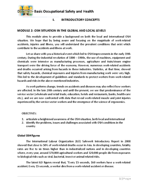 Bosh Module 4 - MATERIALS HANDLING AND STORAGE - II: OCCUPATIONAL ...