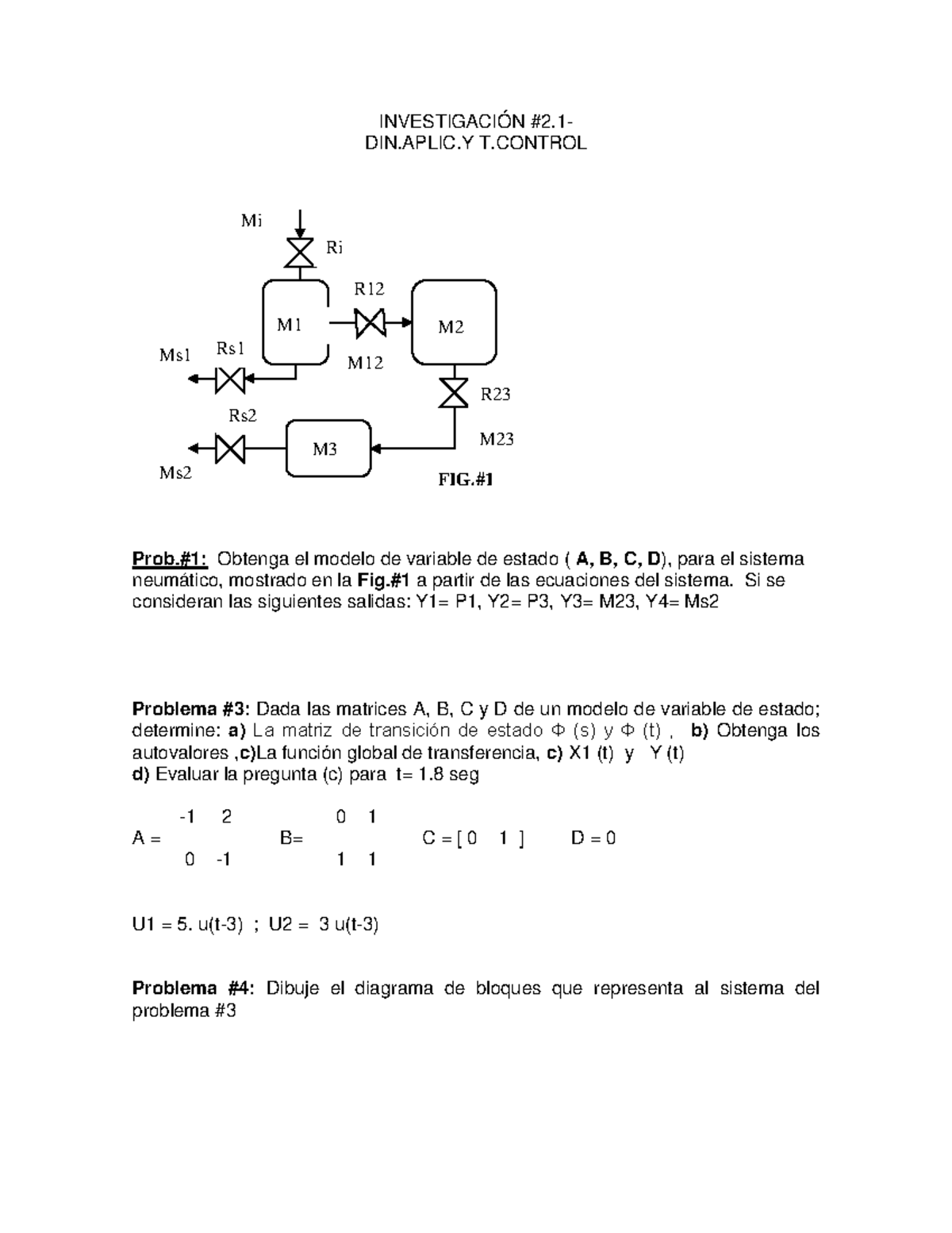 Investigación Variables de Estado - INVESTIGACIÓN #2. 1 - DIN.APLIC T ...