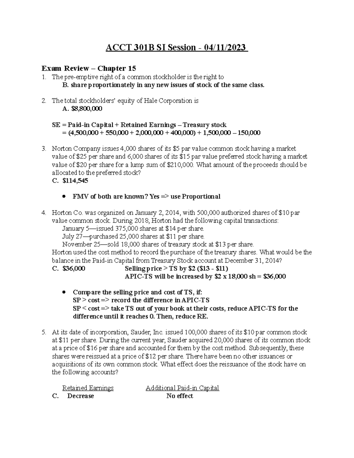 ACCT-301B-Mock-Exam-Dr.-Siyi-Li-Key - ACCT 301B SI Session - 04/11 ...