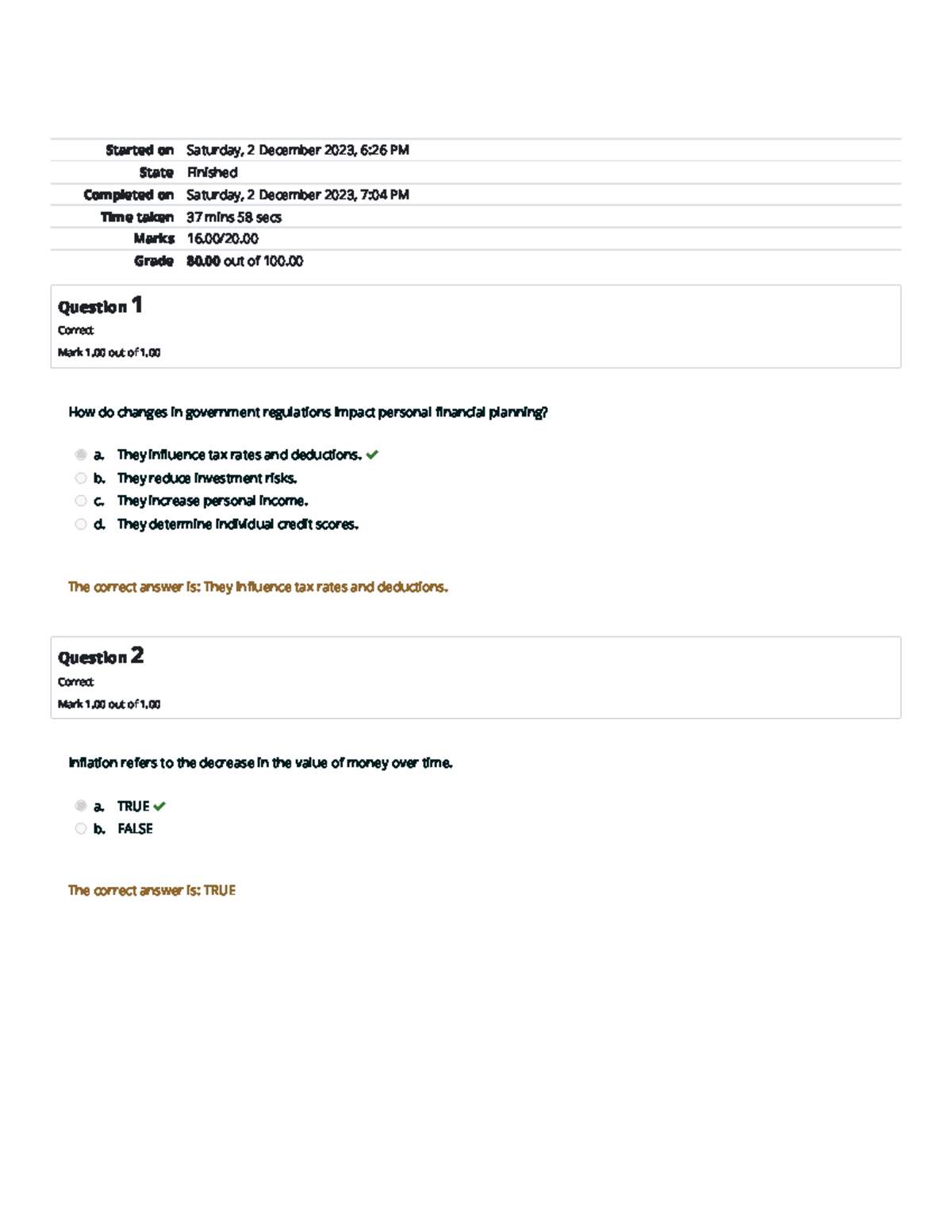 Personal Finance - Unit 3 - Graded Quiz - Uo People - New 2024 ...