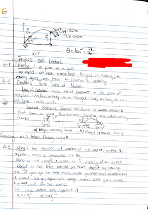Lab 4 - introduction to General Physics lab report 4 - Lab 4 Fluid ...
