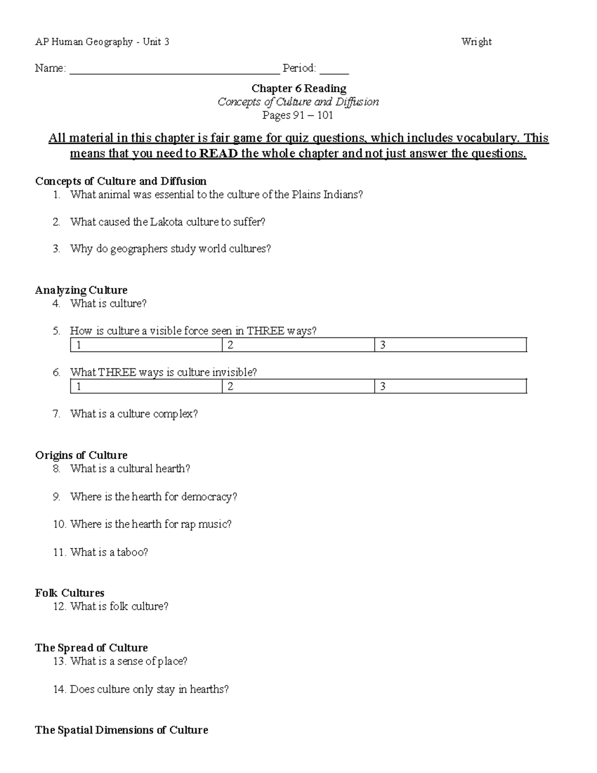 Chapter 6 reading guide amsco - Name ...