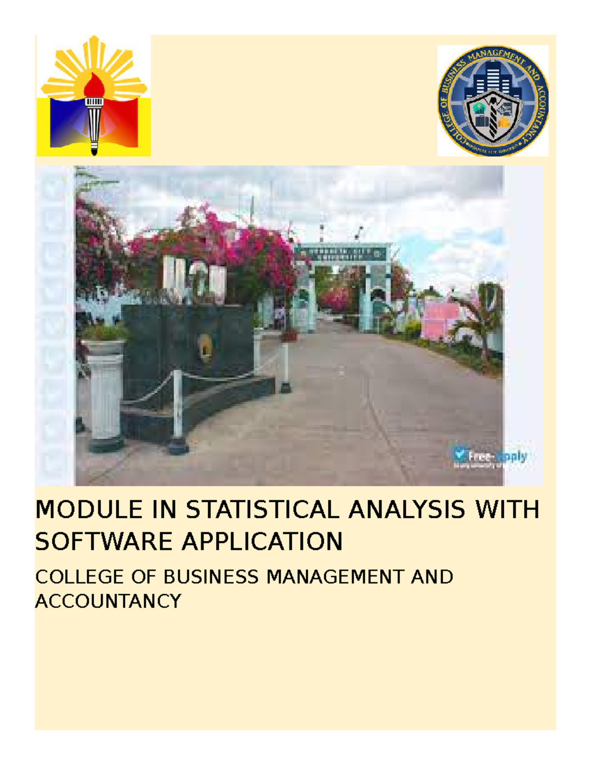 Statistical-analysis-module- Chapter-3 - MODULE IN STATISTICAL ANALYSIS WITH SOFTWARE ...