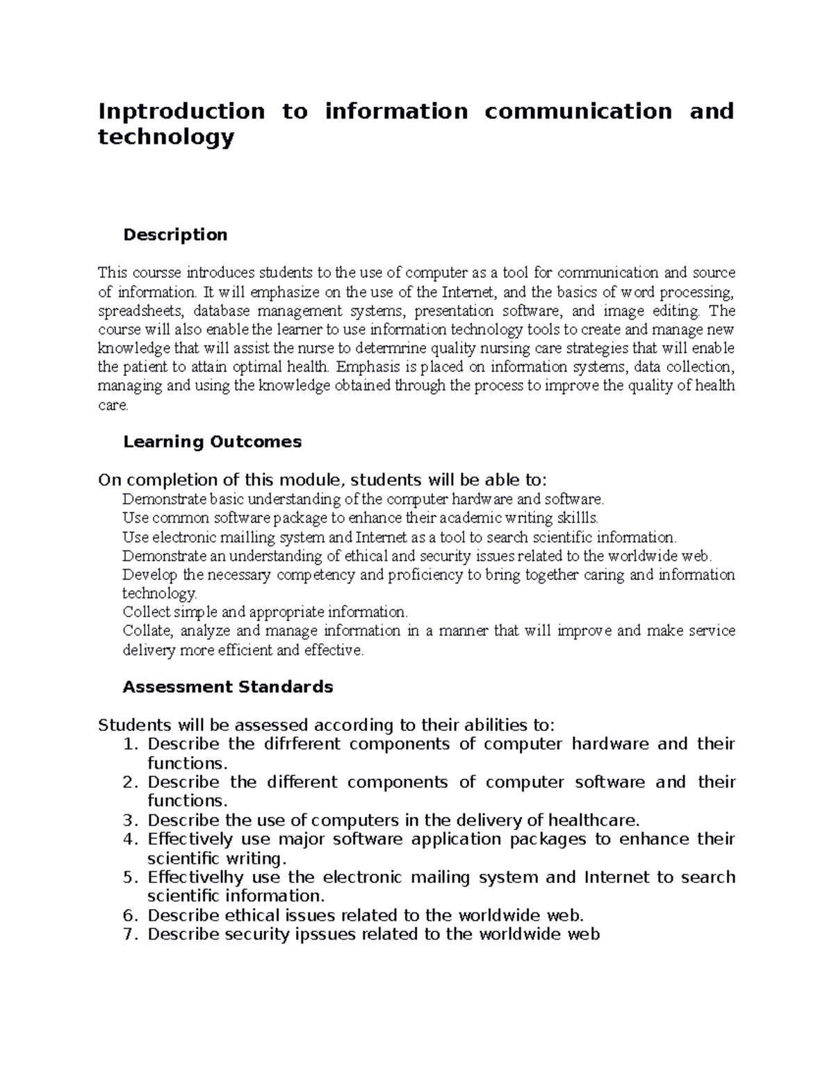 Introduction to Educational Informational technology - Inptroduction to ...