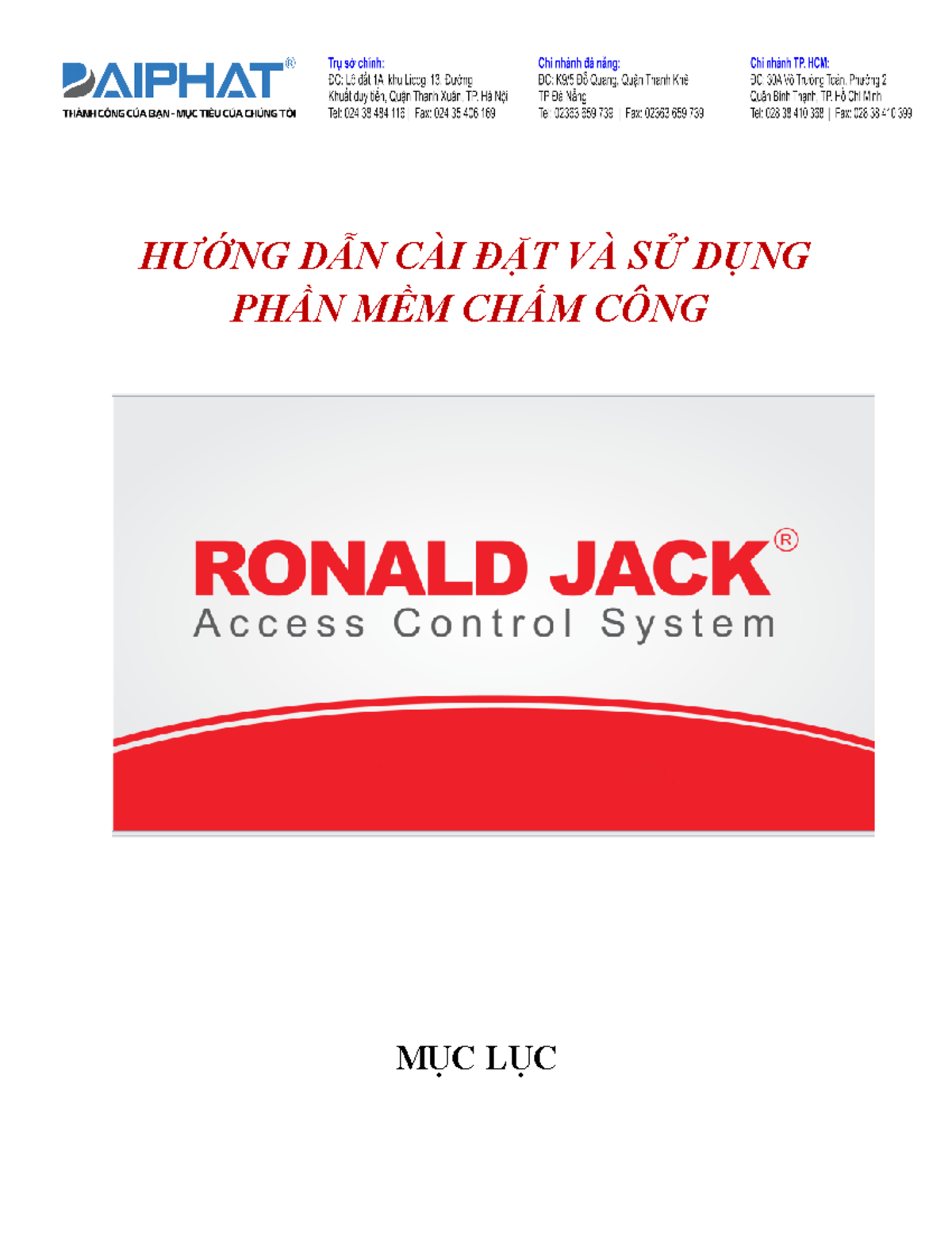 Hướng Dẫn Cài Đặt PM Ronald Jack SoftWare - HƯỚNG DẪN CÀI ĐẶT VÀ SỬ ...