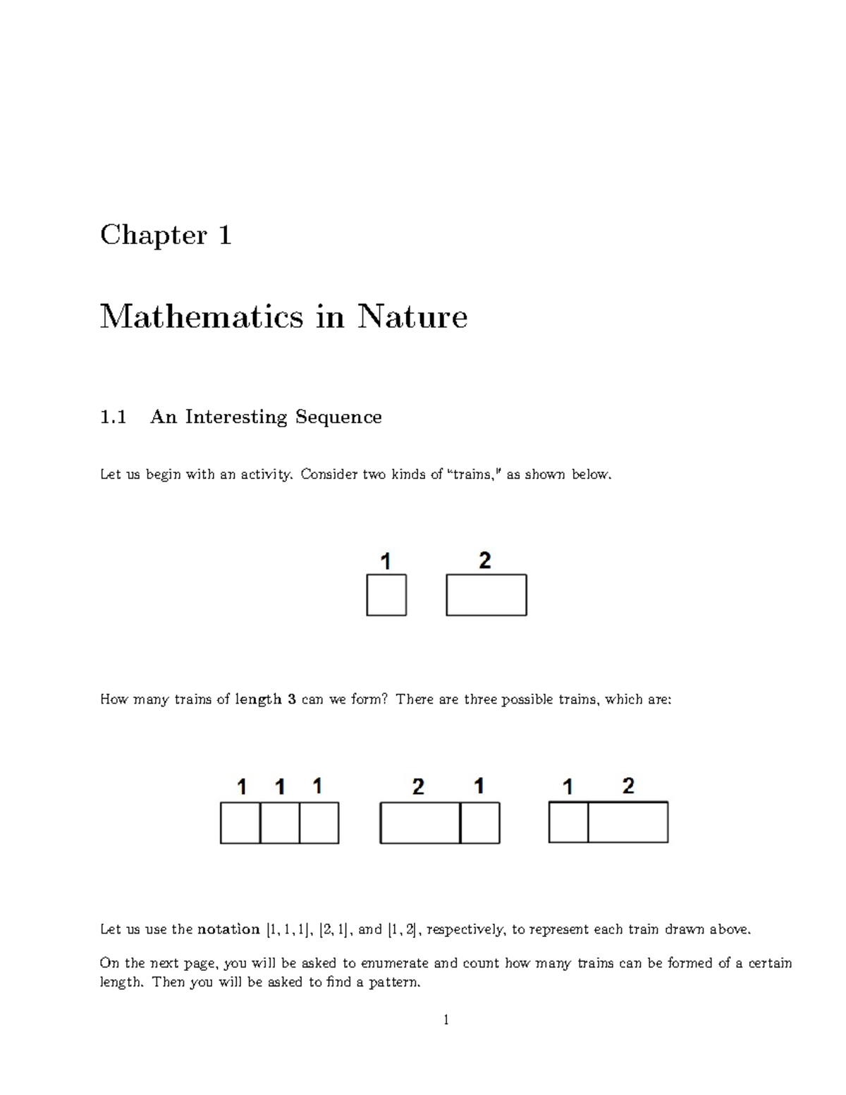 1 Math in Nature - Chapter 1 Mathematics in Nature 1 An Interesting ...