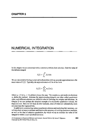 Part Seven Introduction to Numerical Analysis - CHAPTER 7 NUMERICAL METHODS FOR THE SOLUTION OF ...