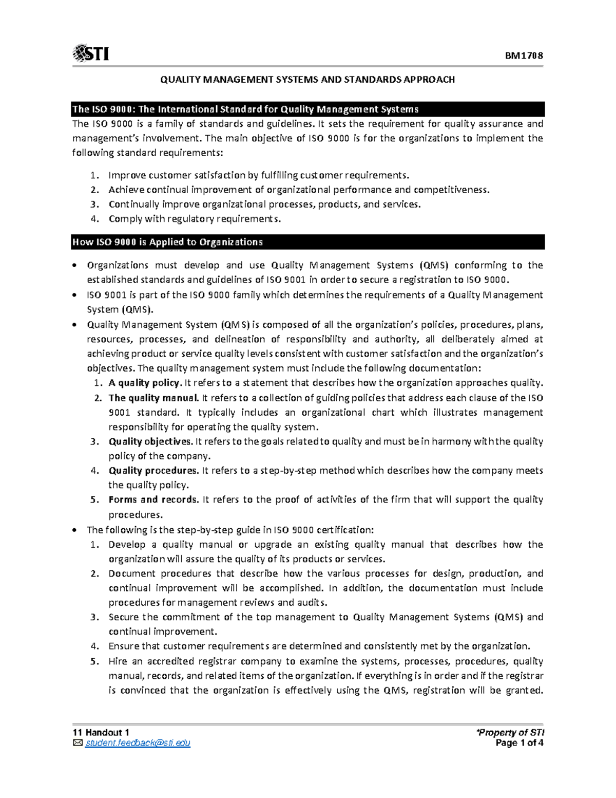 11 Handout 1 - MS. JANE SANCHEZ - 11 Handout 1 *Property of STI QUALITY ...