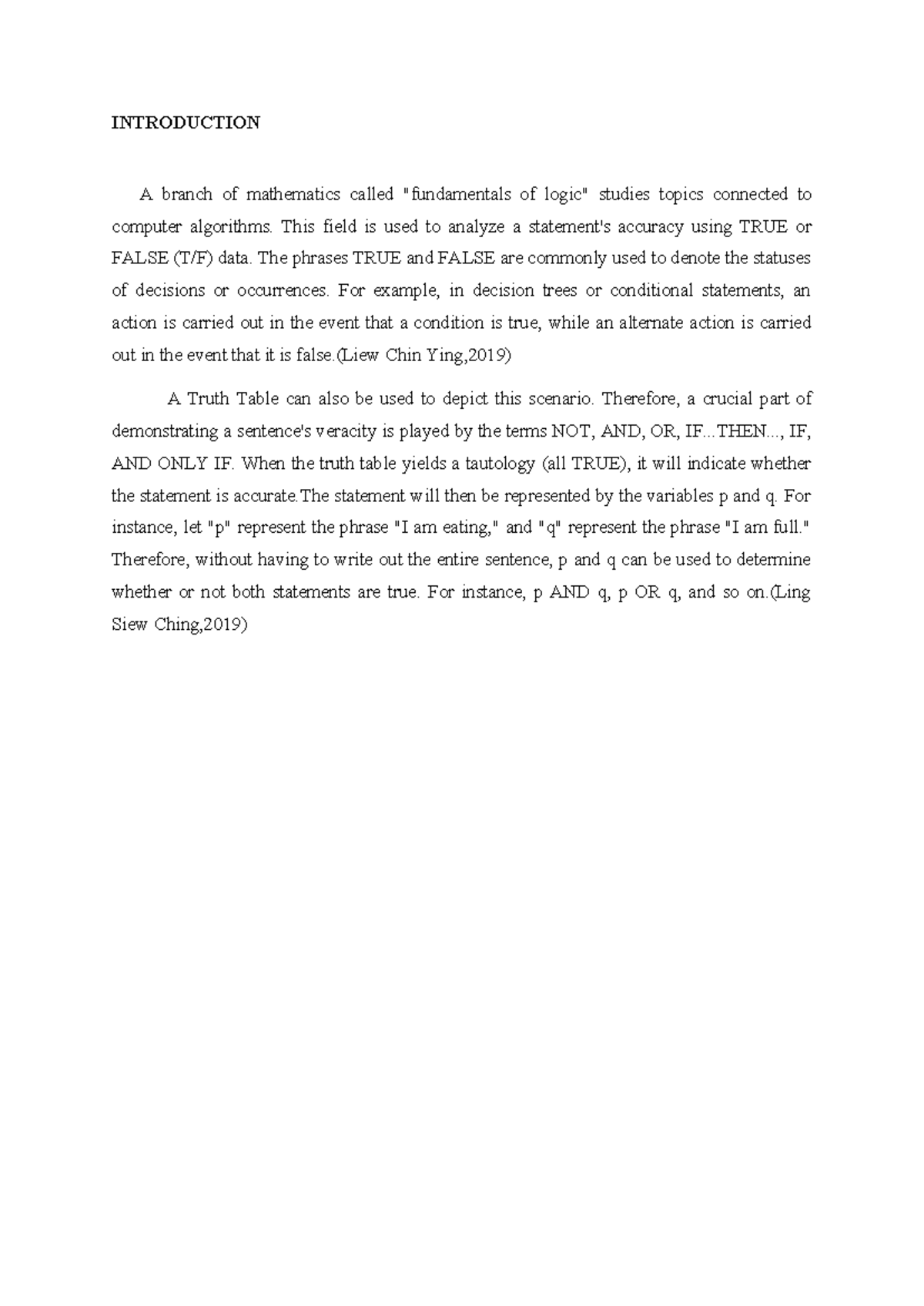 MAT210 Introduction - INTRODUCTION A branch of mathematics called ...