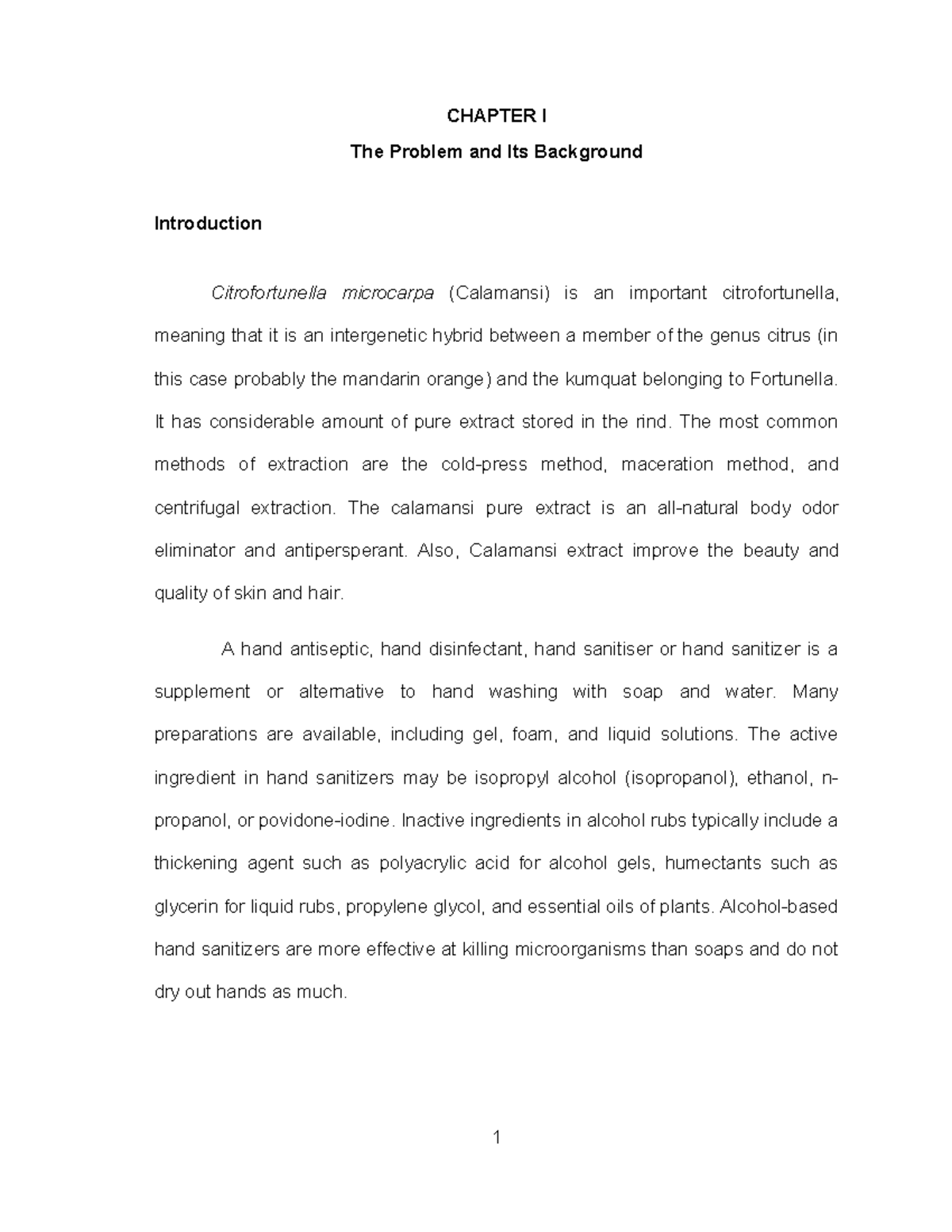 Chapter I The Problem and Its Background - CHAPTER I The Problem and ...