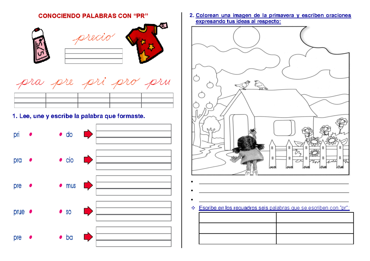 Comunicacion pra, pre, pri, pro, pru - Educación inicial - CONOCIENDO ...