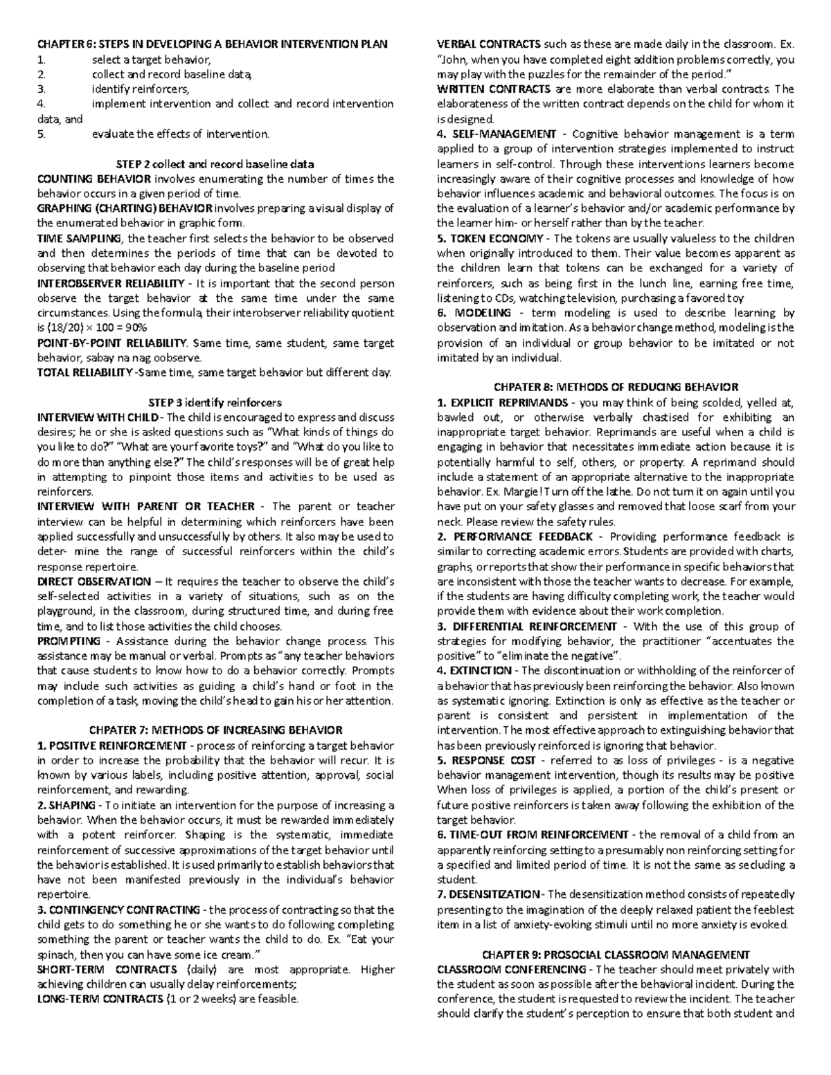 Management-students-behavior - CHAPTER 6: STEPS IN DEVELOPING A ...