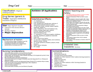 Antiarrhythmic - drug card - Drug Card Name ...
