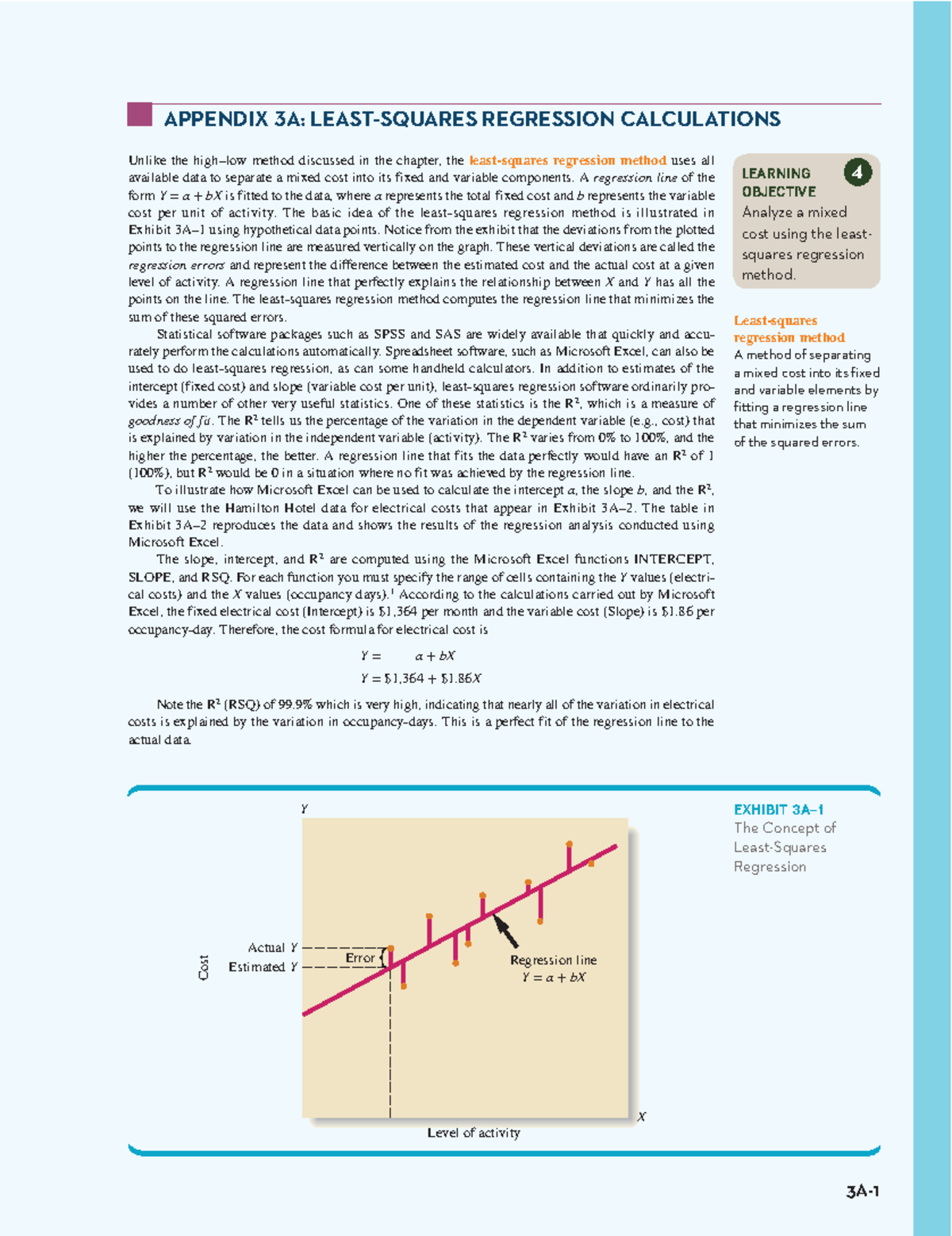 Garrison 11ce - Appendix 3A - 3A- Unlike the high–low method discussed ...