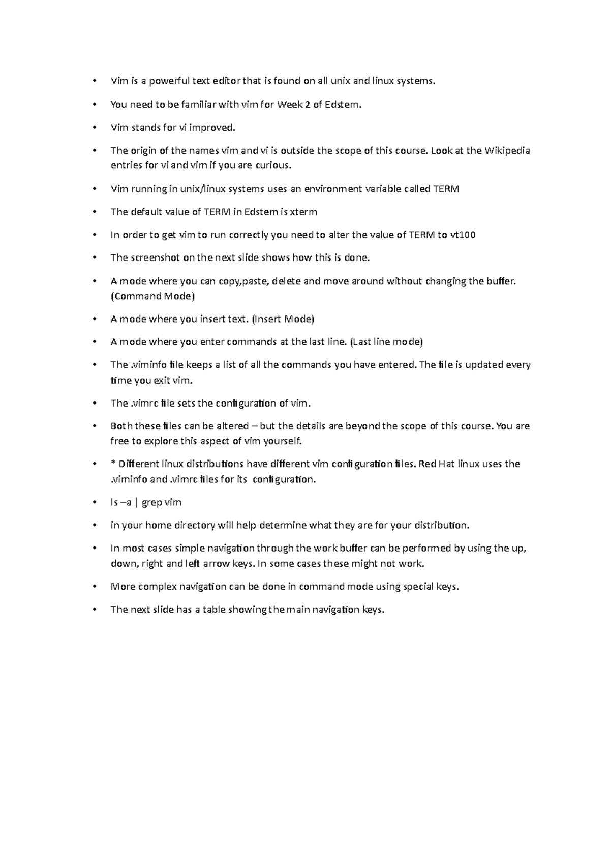 Vim A Tutorial Vim Is A Powerful Text Editor That Is Found On All Unix And Linux Systems