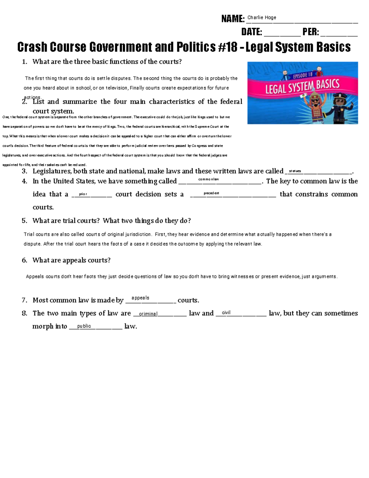 Crash Course Gov#18Courts Answers - 1$0( BBBBBBBBBBBBBBBBBBBBB¬ '$7 ...