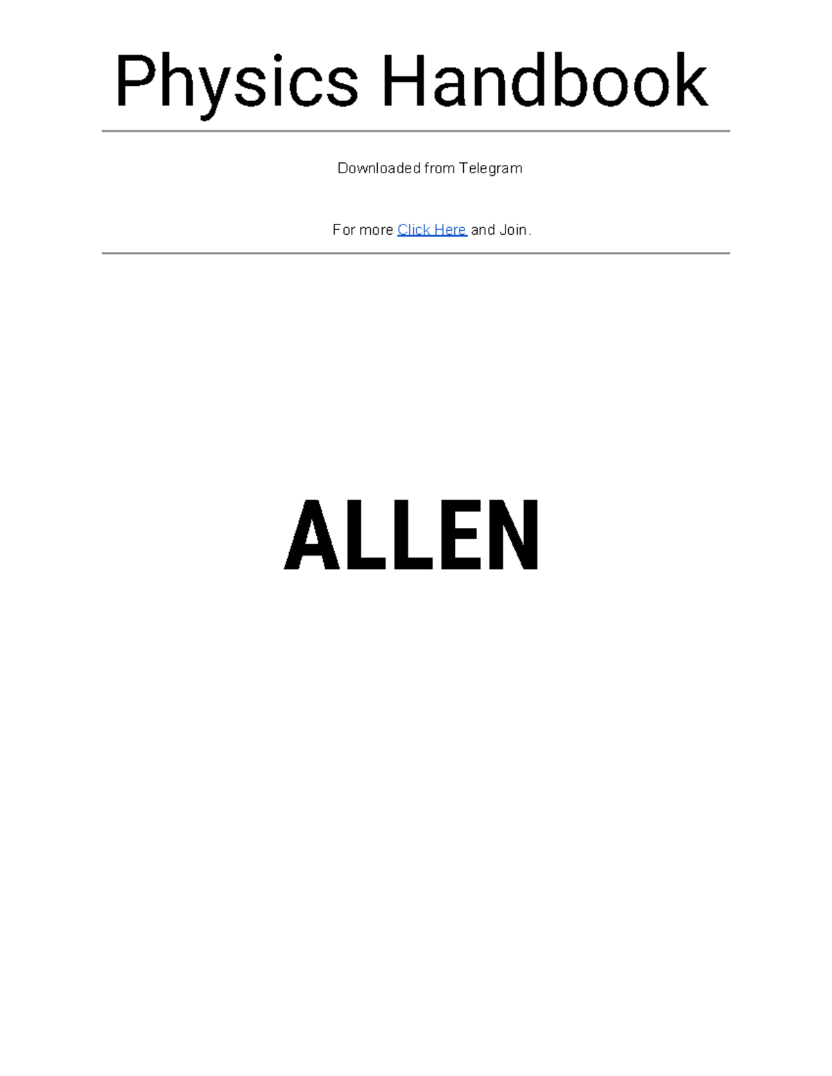 Allen physics handbook for neet 1 2019 nbsped - Downloaded from ...