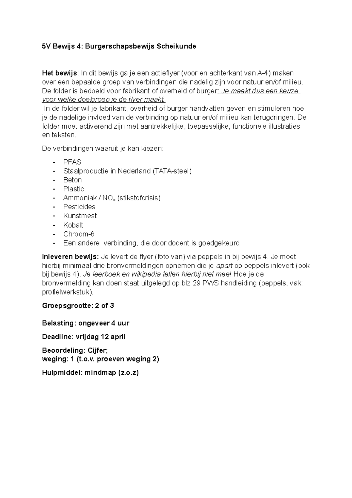 2324 Bewijs 4 Burgerschapsbewijs - 5V Bewijs 4: Burgerschapsbewijs ...