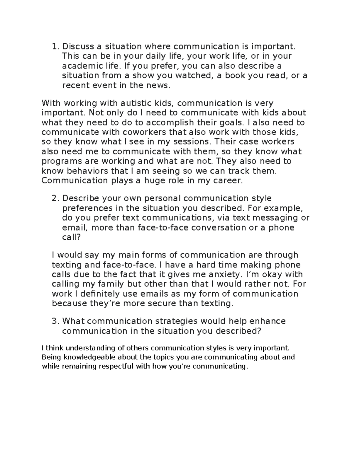 4-1 discussion Awareness and Online learning - 1. Discuss a situation ...