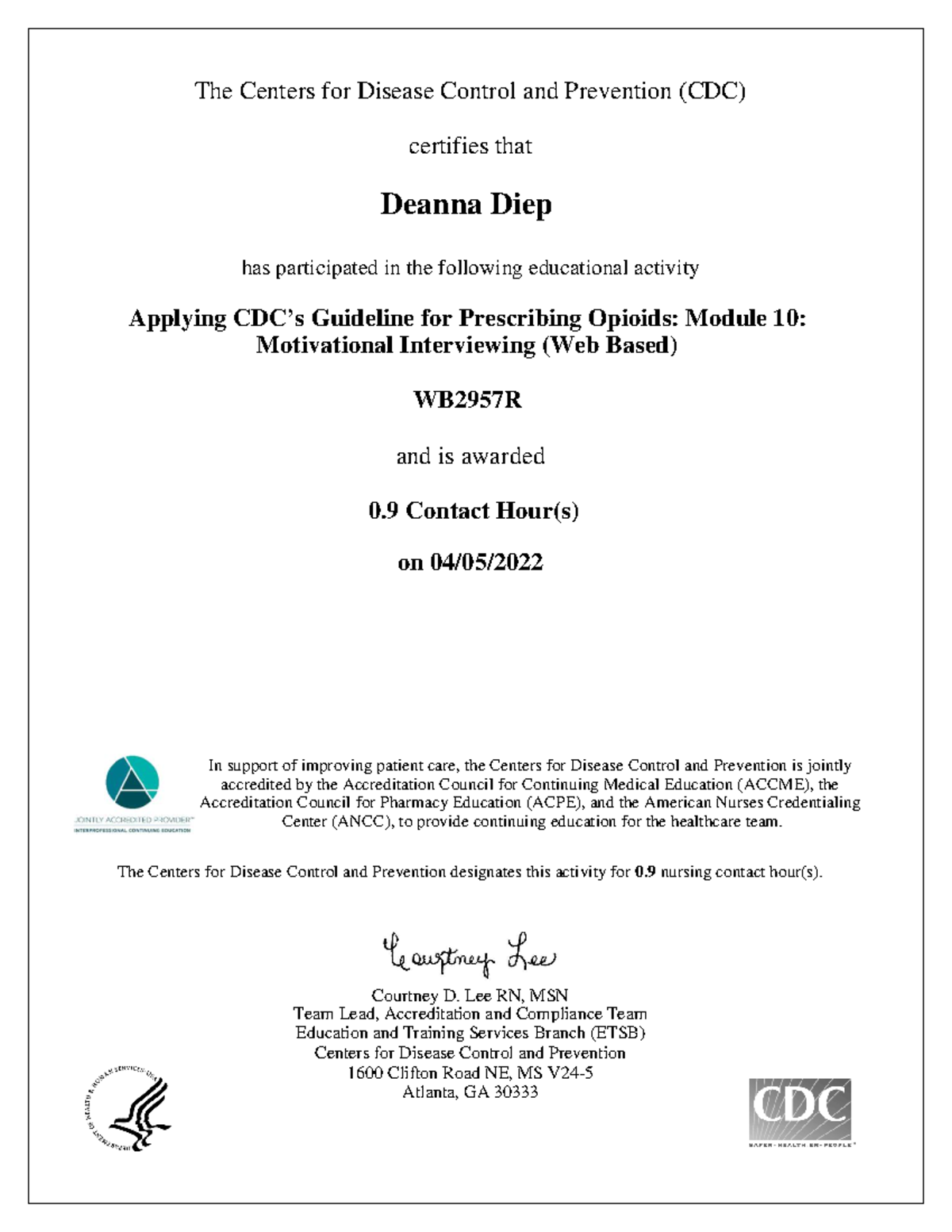 CDC"s guideline for Prescribing Opioids - The Centers for Disease ...