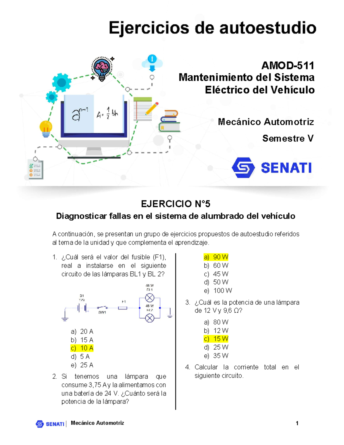 AMOD AMOD-511 Ejercicio T005 - · Matemática Aplicada · Mecánico ...