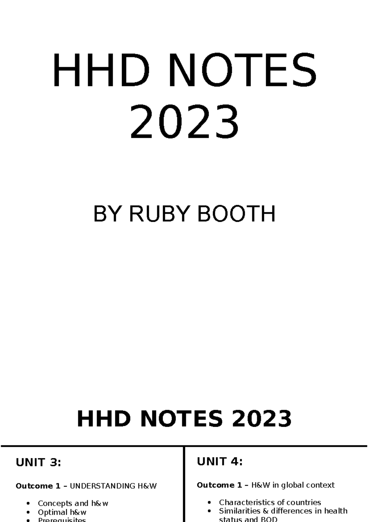 HHD Notes 2023 - ruby - HHD NOTES 2023 BY RUBY BOOTH HHD NOTES 2023 ...