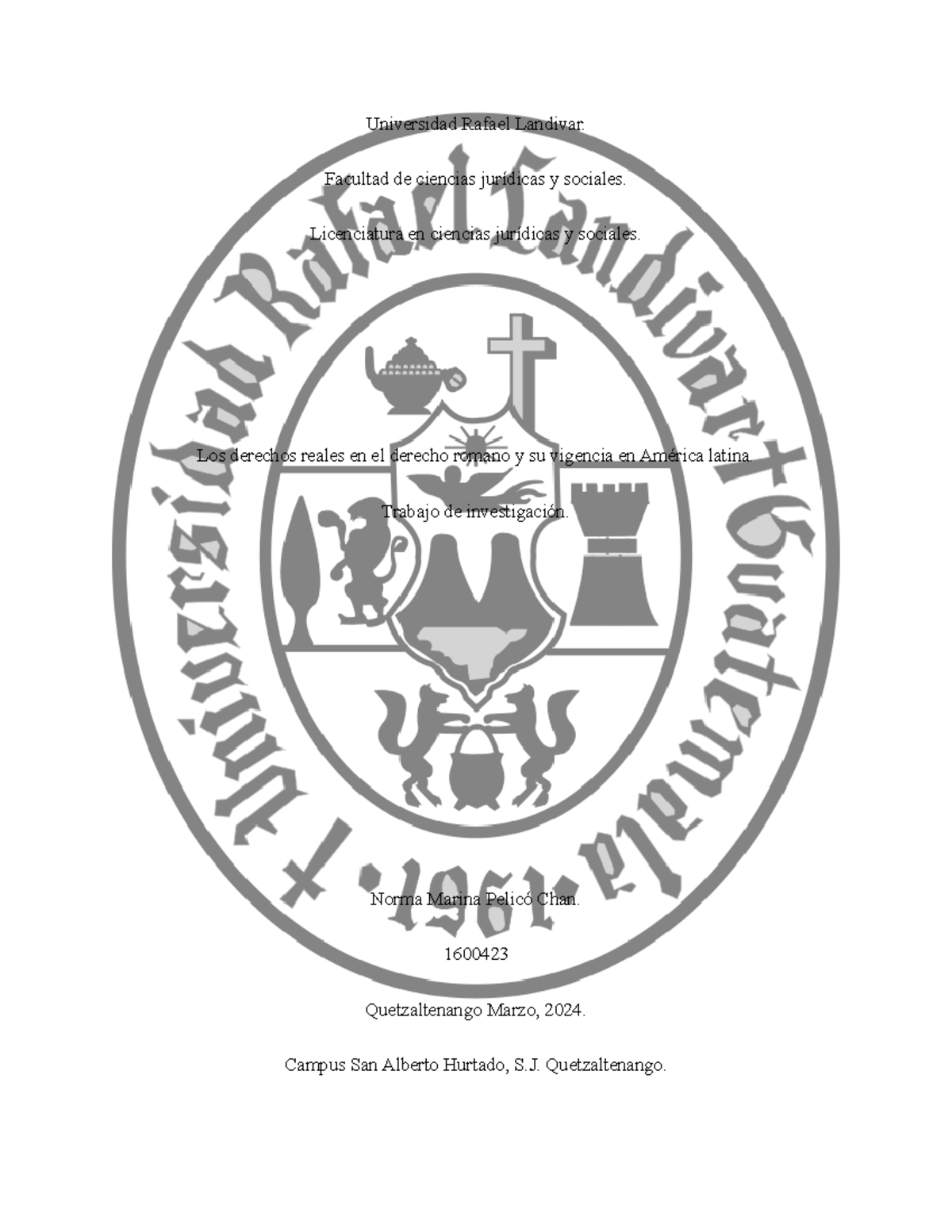 Fundamentos H. 1 - Resumen Historia del Derecho - Universidad Rafael ...