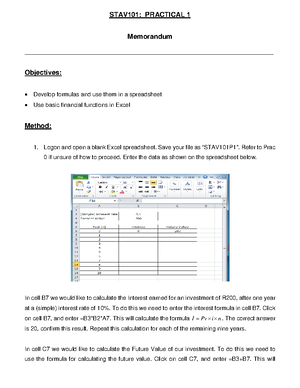 Mathematics 1A Week 9 Tutorial Memo - Mathematics 1A MATT101 / MATV111 ...