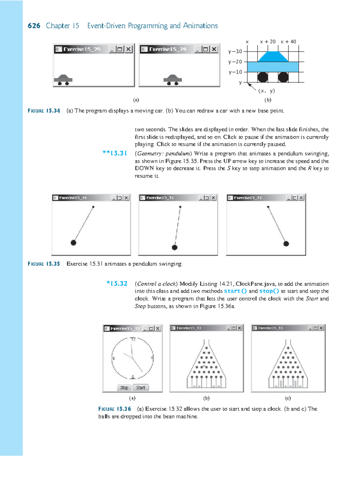 Introduction To Java Programming Notes 626 Chapter 15 Event Driven Programming And Animations 