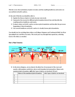 Lab 5 - Sedimentary Rocks - Lab 5 – Sedimentary Rocks GEOL 1121 Name