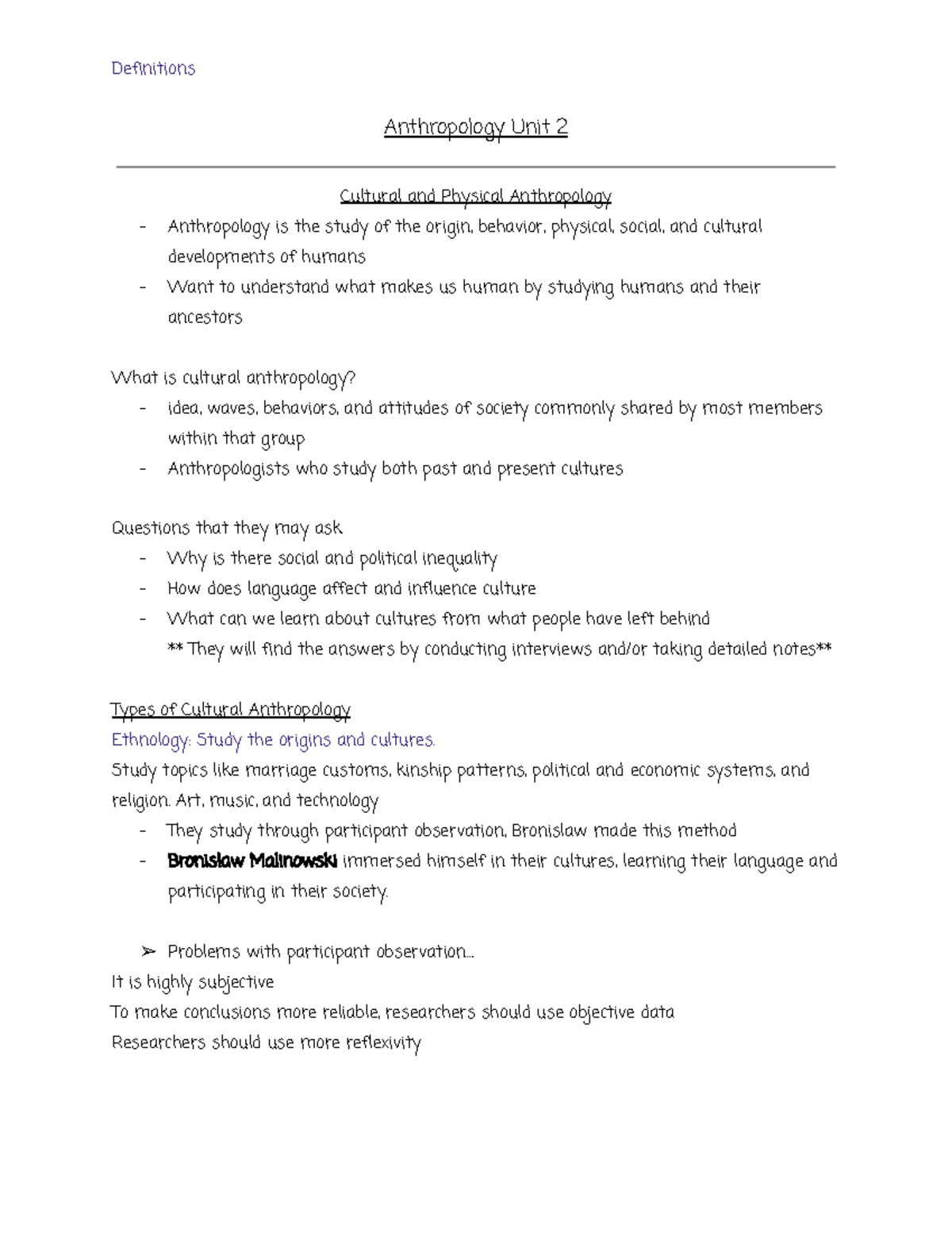 Anthropology Unit 2 - Study topics like marriage customs, kinship ...