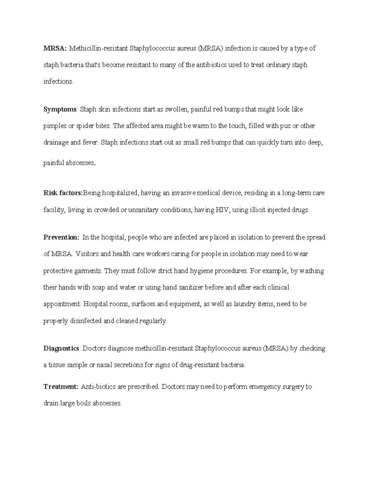 MRSA - disease process - MRSA: Methicillin-resistant Staphylococcus ...