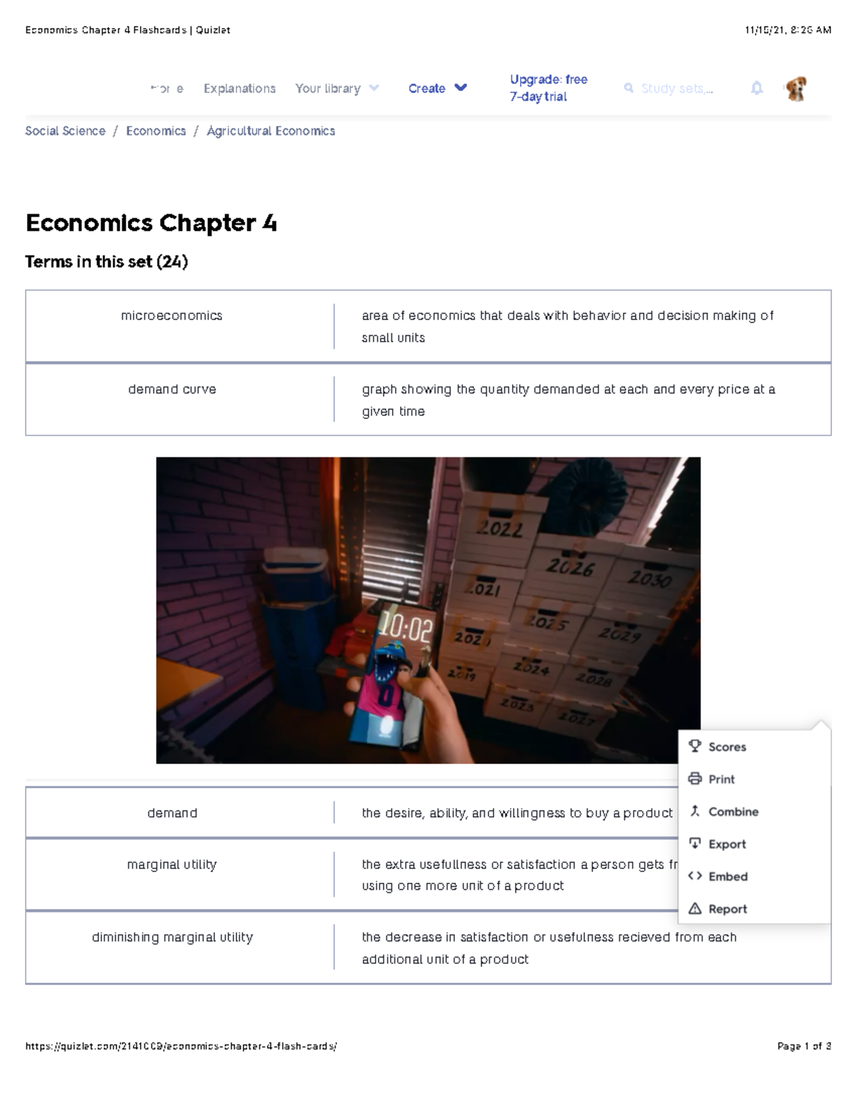 Economics Chapter 4 Flashcards (Mark) - ECON 50 - Stanford - Studocu