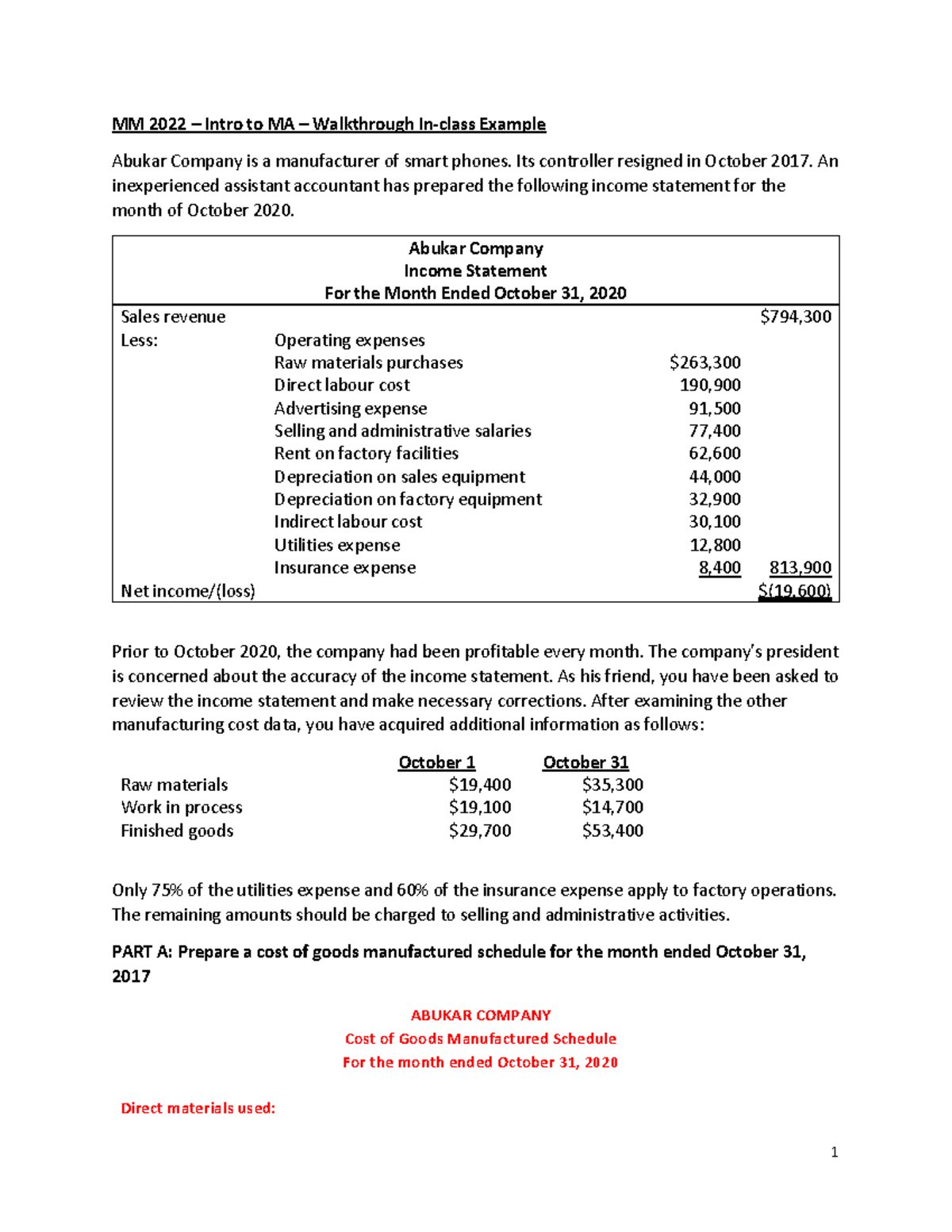 MM 2022 - Intro to MA - In-class Example (Abukar) - Solution - 1 MM ...