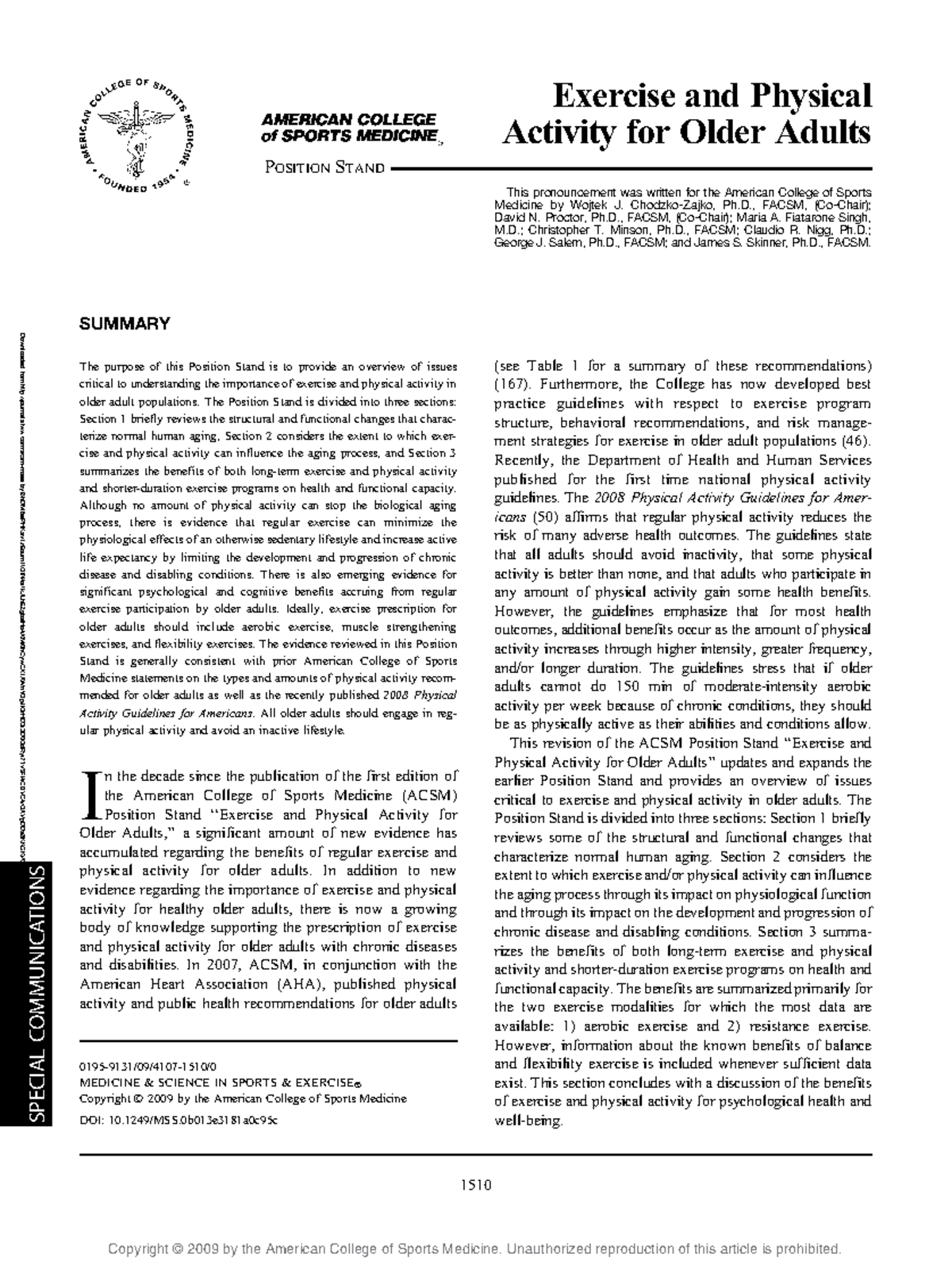 Exercise and Physical Activity for Older Adults - Downloaded from ...