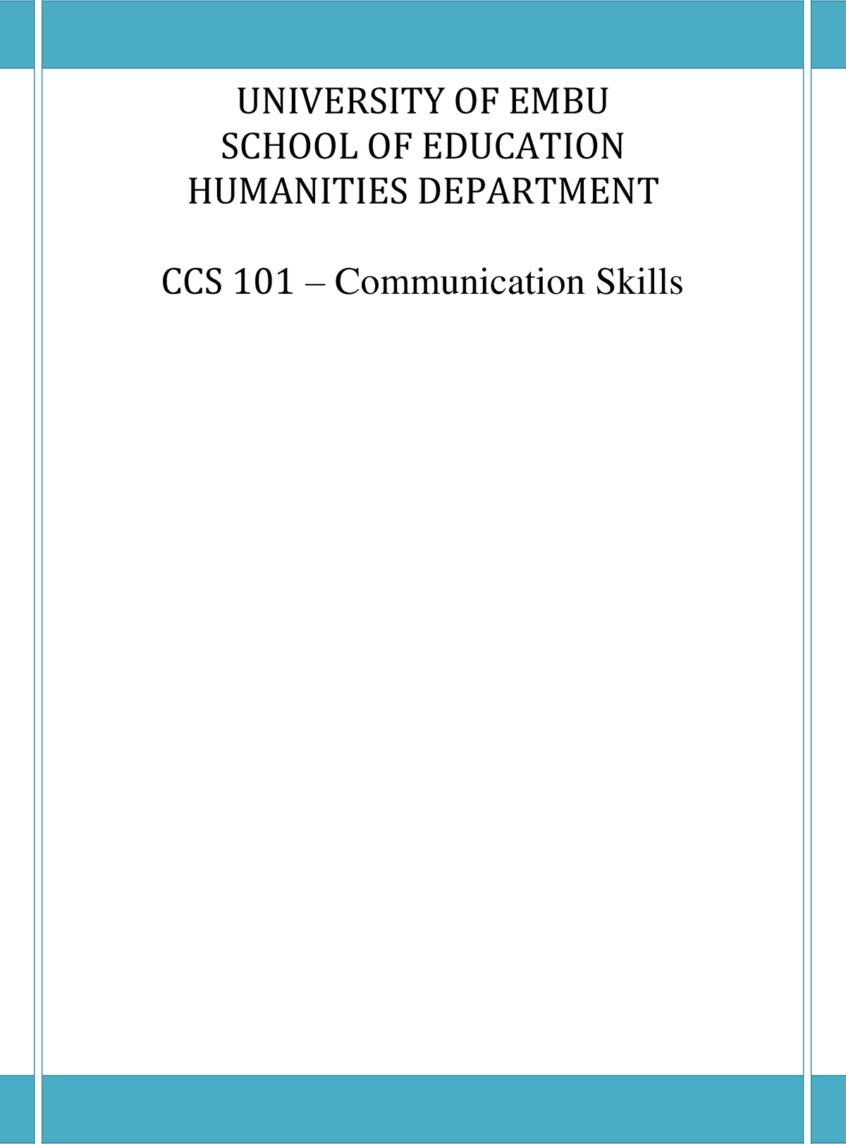 CCS 101 Module 1 - they are good notes that can help student in passing ...
