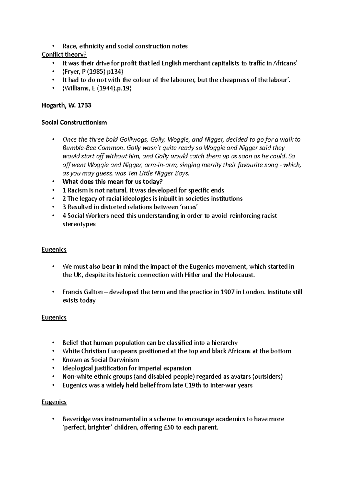 Race - race, class and ethnicity An Introduction to Sociological and ...